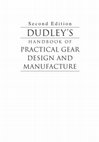(PDF) DUDLEY's HANDBOOK OF PRACTICAL GEAR DESIGN and MANUFACTURE | Saif ...