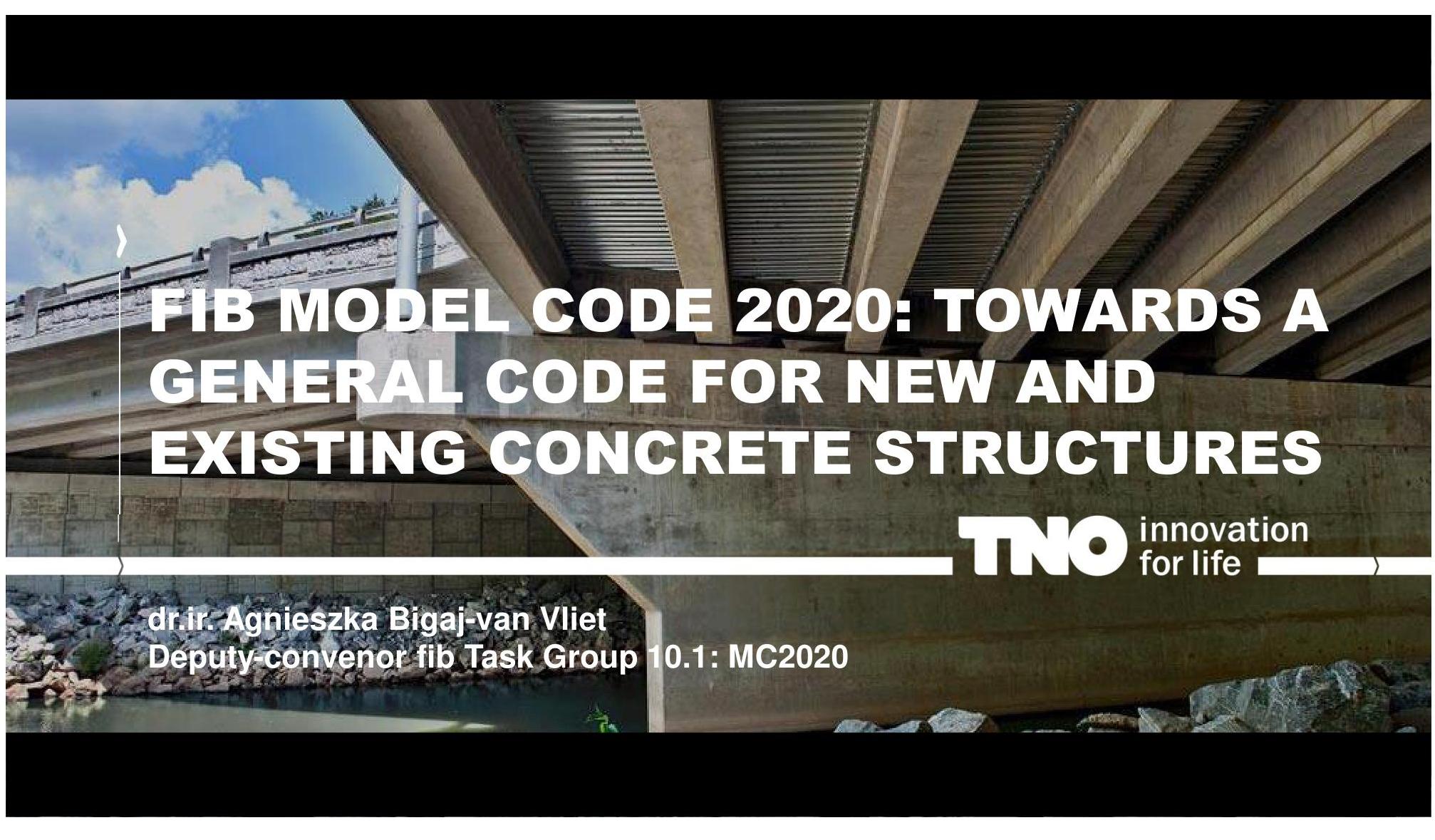 (PDF) fib Model Code 2020: Towards a general code for both new and existing concrete structures